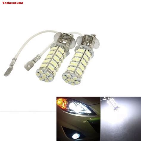 Lampadas 68 Led S Super Branca 6000K 12Volts H3 Para Luz De Faroletes