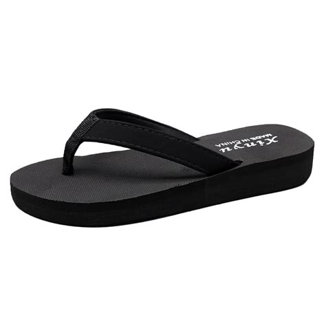Ghiiyer Memory Foam Flip Flops For Women Indoor Bohemian Ethnic Style