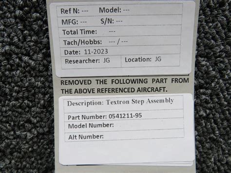 0541211 95 Textron Parts Aircraft Step