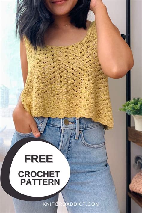 Solid Shell Stitch Tank Top Crochet Pattern Artofit