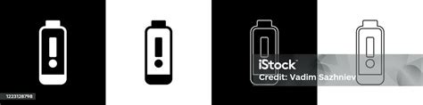 設置在黑白背景上隔離的電池充電電平指示器圖示向量插圖向量圖形及更多一個物體圖片 一個物體 充電 全景 Istock