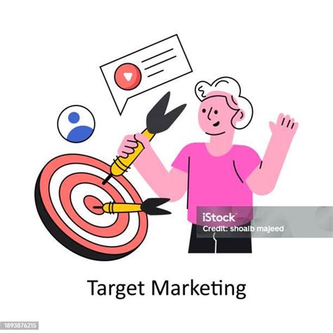 Target Marketing Vector Filled Outline Design Illustration Symbol On