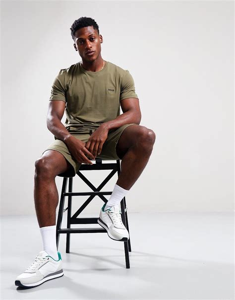 Boss Mix And Match Shorts Open Green Terraces Menswear