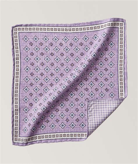 Edward Armah Neat Pattern Silk Pocket Square Ties Pocket Squares