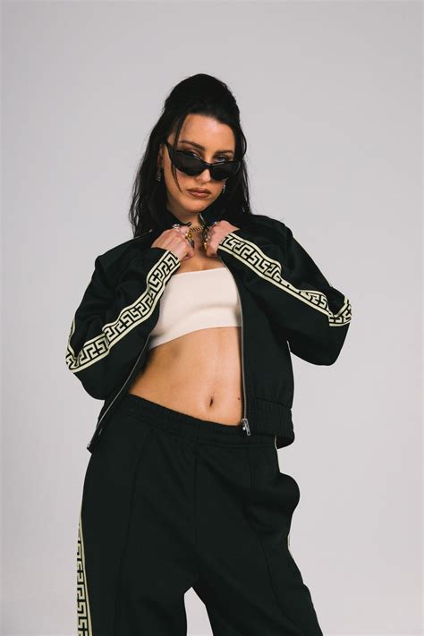 Black Geo Track Jacket Something Very Special