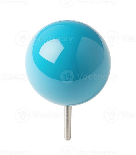 Blue Push Pin Png