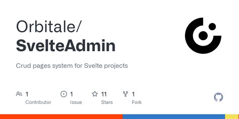 GitHub Orbitale SvelteAdmin Crud Pages System For Svelte Projects