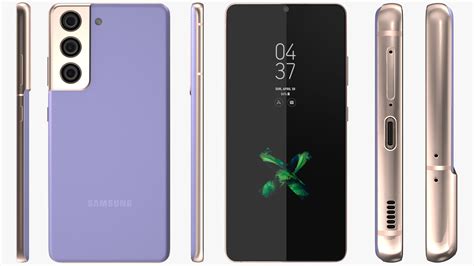 Samsung Galaxy S21 Phantom Violet 3d Model 39 3ds Blend C4d Fbx