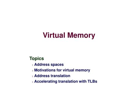 Ppt Virtual Memory Powerpoint Presentation Free Download Id 9073171