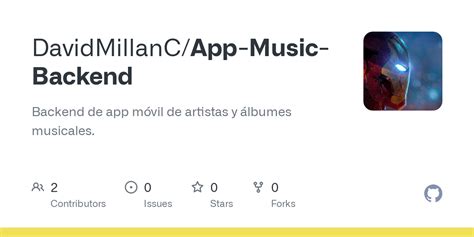 Github Davidmillancapp Music Backend Backend De App Móvil De