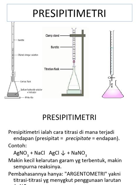 Matkul Kimia Analitik T Presipitimetri Argentometri Metode Mohr Pdf