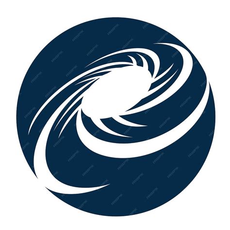 Vortex Logo Symbool Pictogram Illustratie Ontwerp Vectortornado Vortex Orkaan Logo