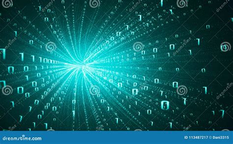 Transfer Of Information Cloud Computing And Big Data Concept Stock Illustration Illustration