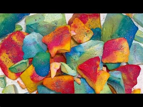 ASMR Colorful Dyed Gym Chalk Crush Sleep Aid Oddly Satisfying YouTube