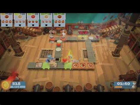 Overcooked Level 1 3 2 Player Gameplay YouTube