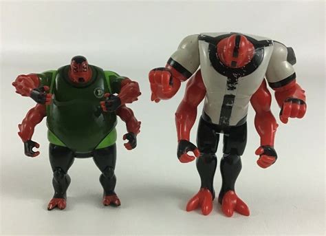 Ben 10 Alien Gorvan Four Arms Action Figures 2pc Lot Cartoon Network