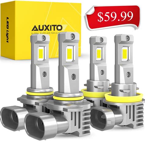 Auxito 9005 H11 Led Headlights Bulbs，wireless 9005hb3 H11h9h8 Led