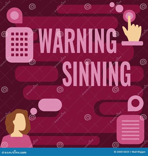 Text Showing Inspiration Warning Sinning Internet Concept Stop The