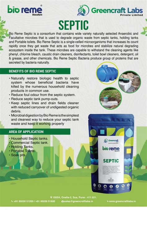 Bacteria For Plastic Septic Tank At ₹ 2300kg Microbial Culture In
