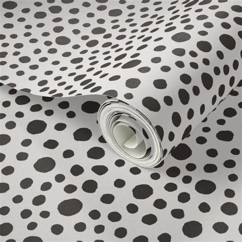 Bubbles Bw Large Version Wallpaper Spoonflower