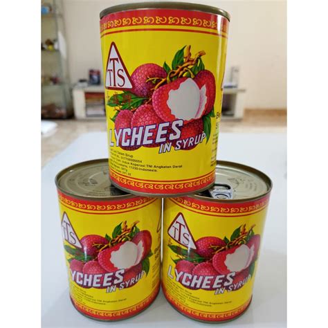 Leci Kaleng Lychees In Syrup 567gr Lychee Kaleng Buah Leci Kaleng
