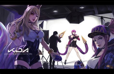 K Da Ahri Akali Evelynn Wallpapers Fan Arts League Of Legends Lol Stats