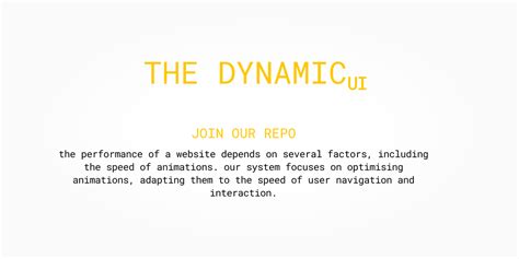 github tcdesign dev the dynamic ui is user interface concept is