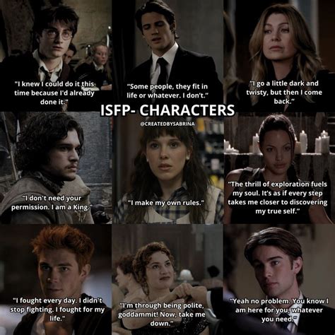 Isfp Mbti Personality Types Movie Tv Characters And Their Most Iconic