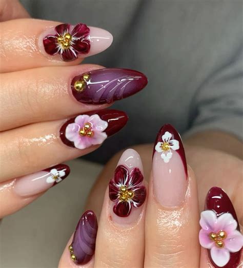 Pin By Destiny Elle On Nails Floral Nails Nail Art Cute Nails