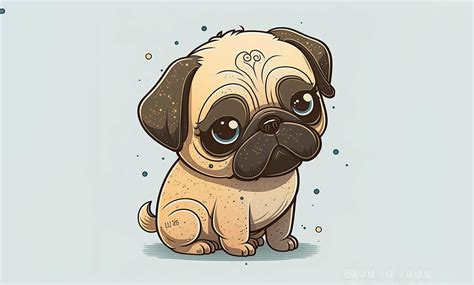 Pug Cute Clipart Graphic By Poster Boutique · Creative Fabrica