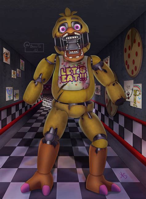 Withered Chica East Hallway By Beau Tie On Deviantart