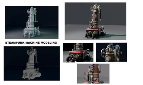 jaydip jadhav on linkedin 3d props modeling steampunk machine modeling