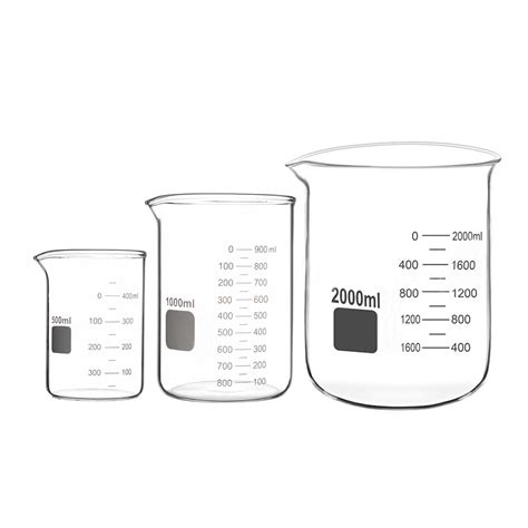 Biosharp Low Form Beaker Capacity 500ml 1000ml 2000ml Borosilicate