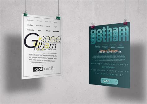 Gotham Font Poster Behance