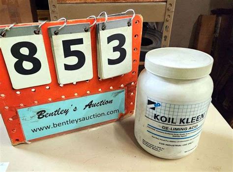 Jar Ko Koil Kleen Deliming Acid 4 Lbs Bentley And Associates Llc