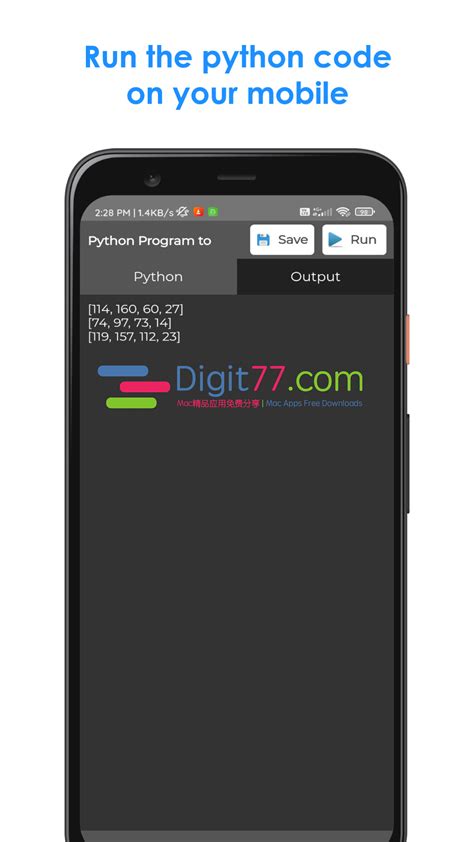 Python Ide Mobile Editor 2 0 6 破解版 手机编辑和运行python代码 海量精品mac应用免费下载