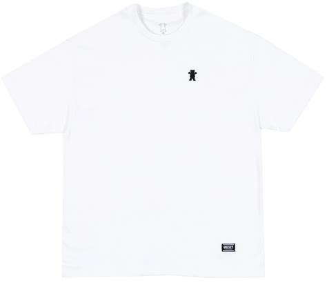 Grizzly Embroidered Og Bear Tee White Sk8 Clothing