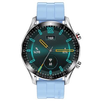 sur Montres connectées ZM IP étanche mode Appel Bluetooth tactile plein écran Bleu
