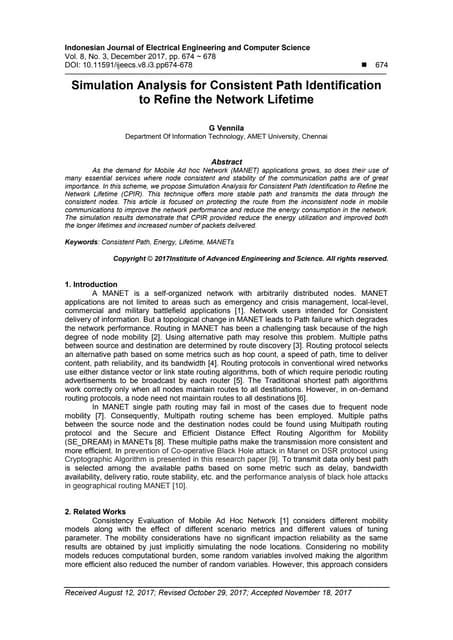 21 9149 Simulation Analysis For Consistent Path Identification Edit