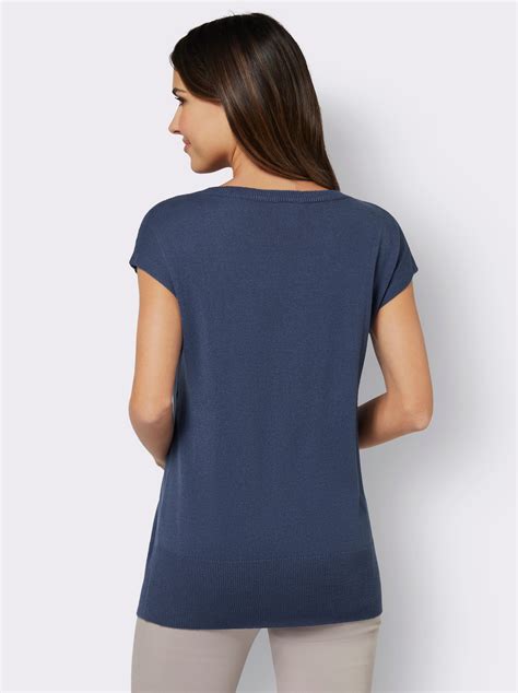 Pullunder Mit U Boot Ausschnitt In Jeansblau Witt