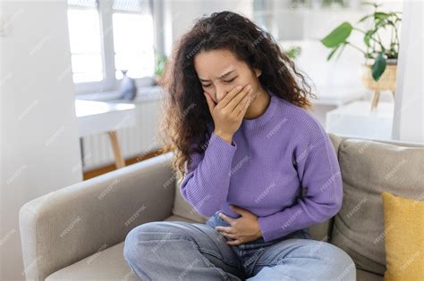 Premium Photo Closeup Portrait Of Asian Unhappy Annoyed Sick Woman