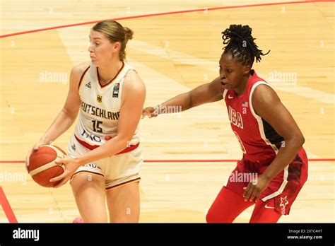 Luisa Geisels Der Of Germany And Chelsea Gray Of Team During The International Friendly Women S