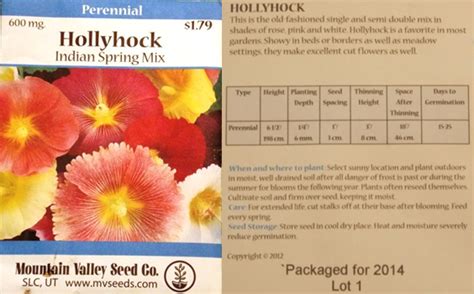 Learn To Read A Seed Packet Flowers Vegetables Garden Blooming Secrets