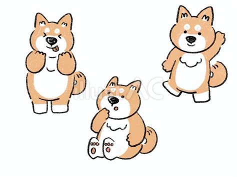 ゆるい柴犬イラスト No 24454400｜無料イラスト・フリー素材なら「イラストac」