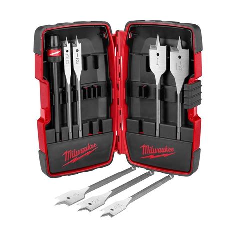 Milwaukee High Speed Wood Spade Bit Set 8 Piece 49 22 0175 The Home