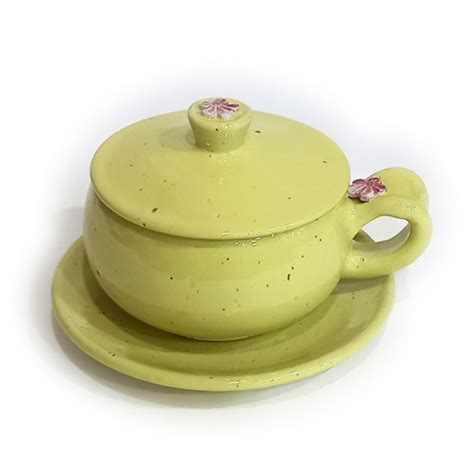 이천도자기 토비 도자기 쇼핑몰 전통 생활도자기 예쁜그릇 도자기 그릇 노랑 컬러 쌍화차잔 세트 중 200 Ml 커피잔 머그잔 전통차 찻잔 녹차잔