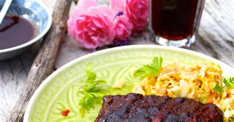 Paulas Frauchen Spare Ribs Aus Dem Ofen Mit Coleslaw