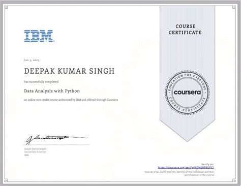 Deepak Kumar Singh On Linkedin Im Happy To Share That Ive Obtained A