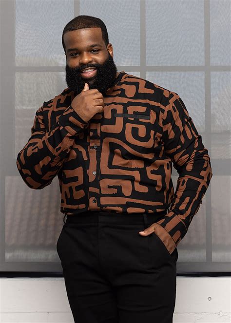 Mens African Print Long Sleeve Shirts Diyanu