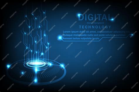 Premium Vector Abstract Technology Background Hi Tech Communication Concept Innovation